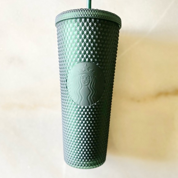 Starbucks | Dining | Nwt Starbucks 222 Dark Green Spiky Jelly Matte ...